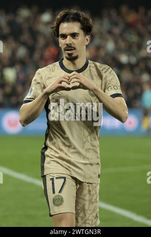 17 VITINHA (psg) during the Ligue 1 McDonald's match between Paris and ...