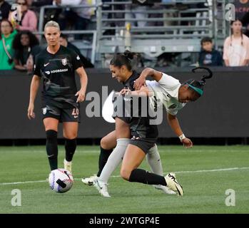 Bay FC defender Alyssa Malonson in action during an NWSL soccer match ...