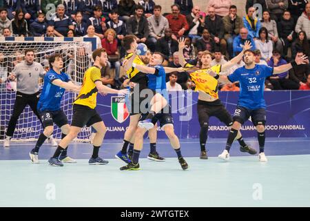 Pescara, Italy. 17th Mar, 2024. Sebastien Danesi of Belgium (R) and ...