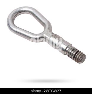 Car towing eyelet with thread on a white isolated background Stock ...