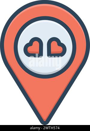 Icon for venue, location Stock Vector Image & Art - Alamy