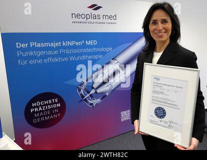 Greifswald, Germany. 15th Mar, 2024. Ulrike Sailer, managing partner ...