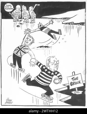 Cartoon - Winter Olympics. John Collins (1917-2007 Stock Photo - Alamy