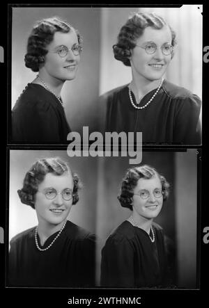 Woman; inscribed 'Miss Thompson' gelatin silver negatives, black-and ...