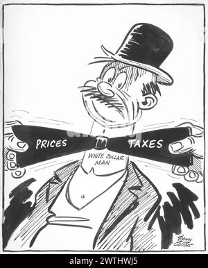 Cartoon - The Squeeze. John Collins (1917-2007 Stock Photo - Alamy