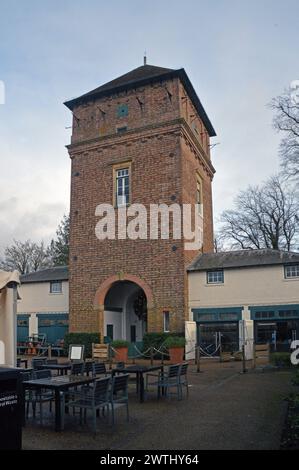 England, Surrey, Great Bookham: the water tower on Polesden Lacy estate ...
