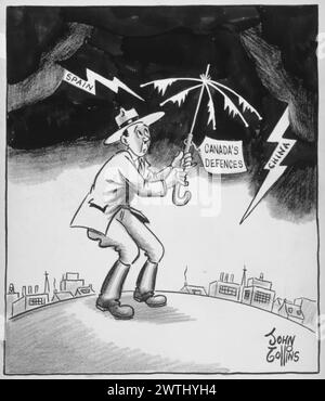 Cartoon - Stormy Weather. John Collins (1917-2007 Stock Photo - Alamy