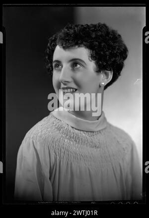 Woman; inscribed 'Miss Stewart' Nitrate negatives, gelatin silver ...