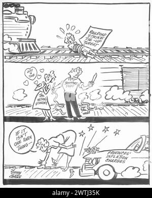 Cartoon - Perils of Pauline. John Collins (1917-2007 Stock Photo - Alamy