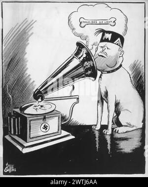 Cartoon - His Master's Voice. John Collins (1917-2007 Stock Photo - Alamy