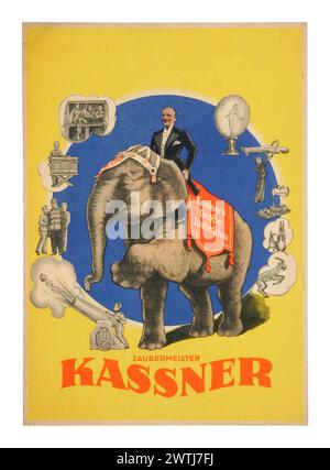 Magic poster - Zaubermeister Kassner Stock Photo - Alamy