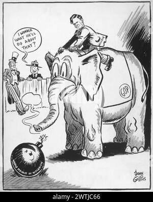 Cartoon - Elephant Boy. John Collins (1917-2007 Stock Photo - Alamy