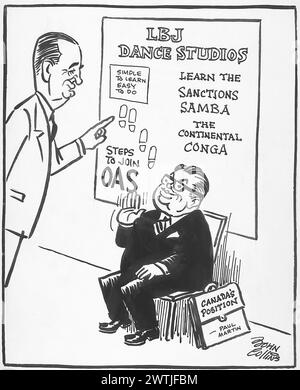 Cartoon - The Wallflower. John Collins (1917-2007 Stock Photo - Alamy