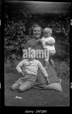 Michael, Joanna and Paddy Johnson, Somerset, 1930s, England, by Eric ...