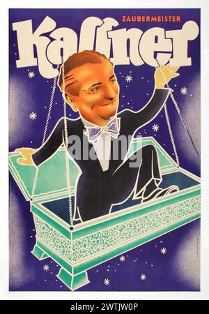 Magic poster - Zaubermeister Kassner Stock Photo - Alamy