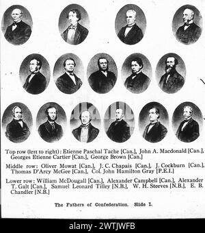 Transparency - The Fathers of Confederation, composite, about 1910 ...