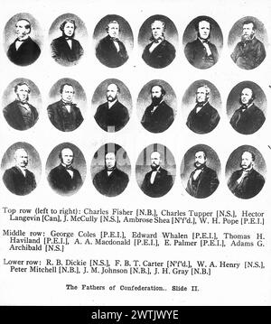 Transparency - The Fathers of Confederation, composite, about 1910 ...