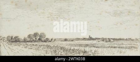 The Isle of Ely from Coveney prints, etchings, works on paper Stock ...
