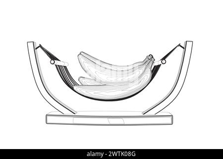 colorless banana illustration Stock Vector Image & Art - Alamy