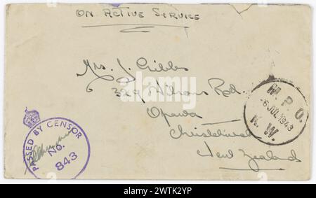 Philatelic 'cover' [envelope], WWII Visual and Verbal Communication ...