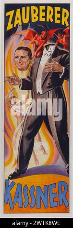 Magic poster - Zauberer Kassner Stock Photo - Alamy