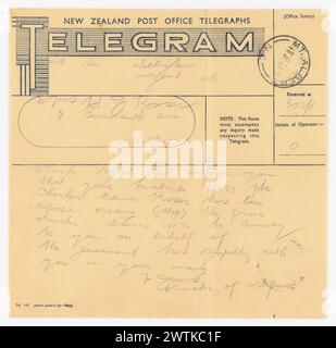 Telegram, WWII telegrams Stock Photo - Alamy
