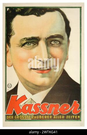 The Illusionist Kassner - Vintage Poster Stock Photo - Alamy