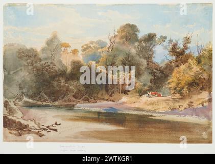 Upper Hutt Valley watercolours, works on paper Stock Photo - Alamy
