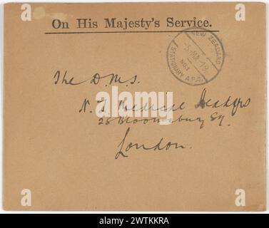 Philatelic 'cover' [envelope], WWI Visual and Verbal Communication ...
