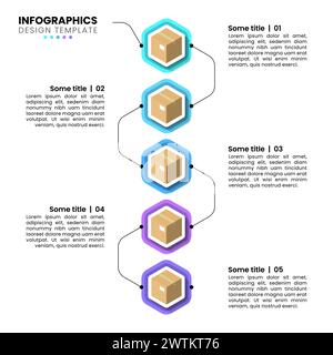Infographic template with 3 options or steps. Package. Can be used for ...