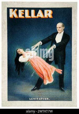 Magic poster - Kellar - Levitation Stock Photo - Alamy