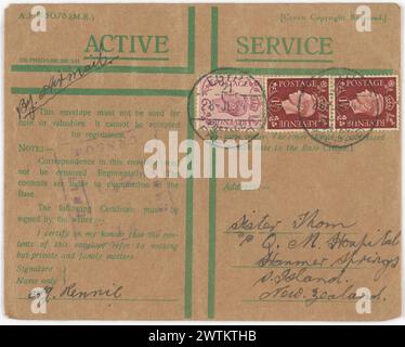 Philatelic 'cover' [envelope], WWII Visual and Verbal Communication ...