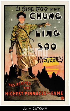 Magic poster - Chung Ling Soo Stock Photo - Alamy