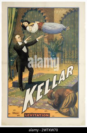 Magic poster - Kellar - Levitation Stock Photo - Alamy