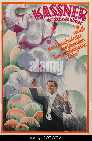 Magic poster - Zauberer Kassner Stock Photo - Alamy
