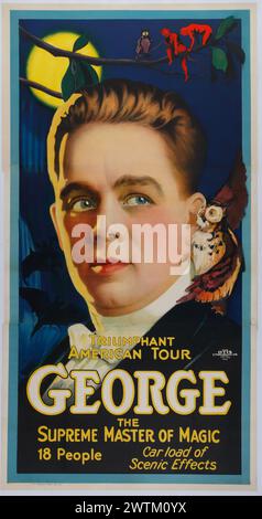 Magic poster - George The Supreme Master of Magic - Triumphant American ...
