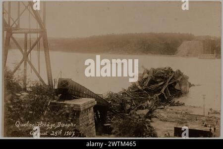 Quebec Bridge Collapse of 1907 Stock Photo - Alamy