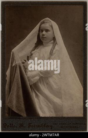 Gelatin silver print - Géraldine, Montreal, Quebec, 1892-1914 Stock ...