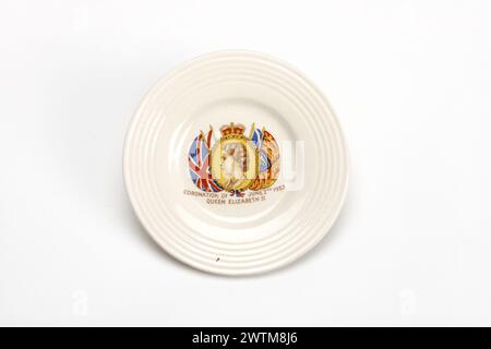 Toy dessert plate - Coronation of Queen Elizabeth Howard Pottery ...