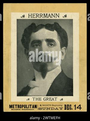 Magic poster - Herrmann The Great Stock Photo - Alamy