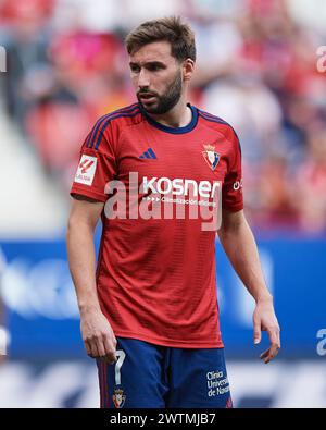 Jesus Areso of CA Osasuna looks on during the LaLiga EA Sports match ...