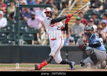 Minnesota Twins center fielder Byron Buxton catches a fly out during a ...