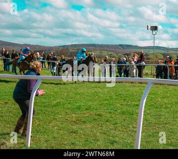 Eyton Races - Point 2 Point Horse Racing Stock Photo - Alamy