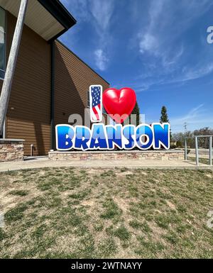 Branson, Missouri - March 12: I Love Branson Sign Stock Photo - Alamy