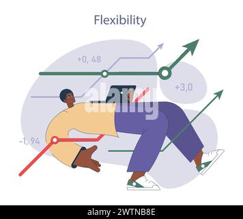 Flexibility. Agile professional adapting to market trends with a ...