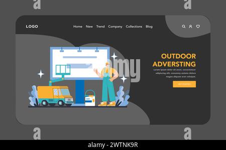 Outdoor Advertising concept. Impactful visual marketing strategies ...