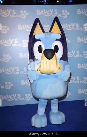 Bluey attends the UK premiere of Bluey's Big Play at Southbank Centre’s ...