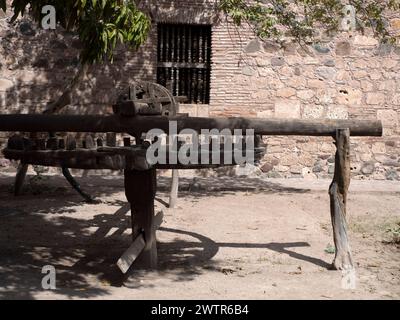 Old mill donkey powered Loreto village old mission on sunny day Baja ...