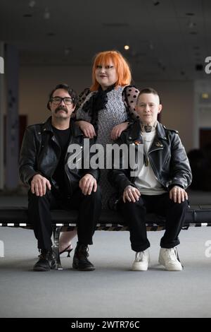 (L-R) Nathan Howdeshell, Hannah Blilie and Beth Ditto of Gossip ...