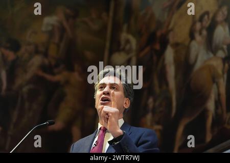 Shadow energy secretary Ed Miliband attends a Green Alliance event at ...